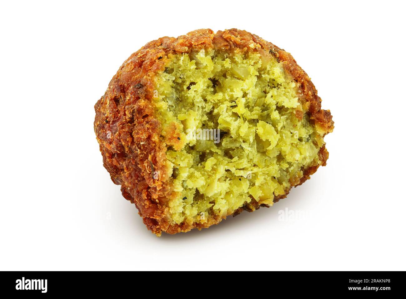 falafel ball isolated on a white background with full depth of field ...