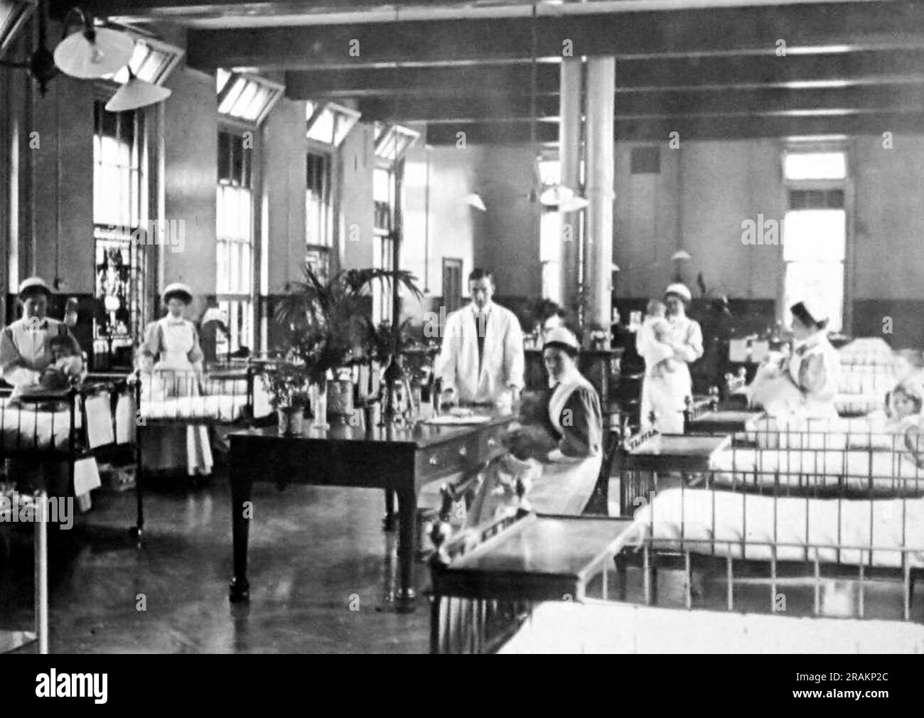 Children's hospital ward, Victorian period Stock Photo - Alamy