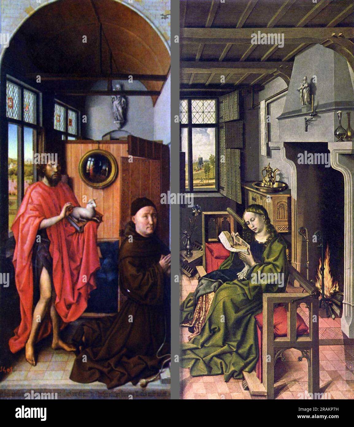 Werl Altarpiece 1438 by Robert Campin Stock Photo - Alamy