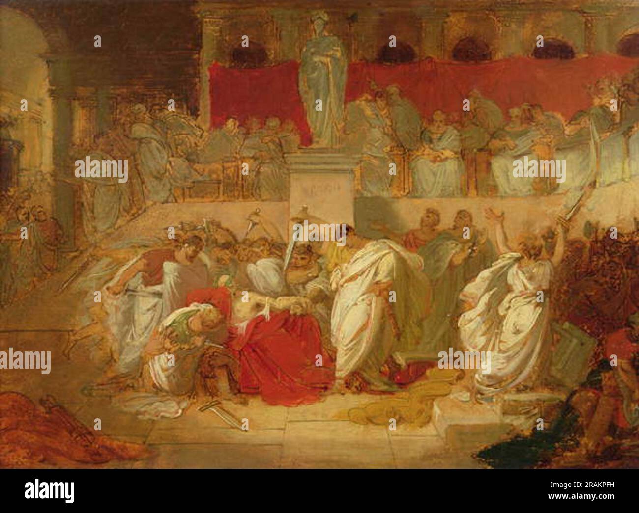 The death of Julius Caesar by Vincenzo Camuccini Stock Photo - Alamy
