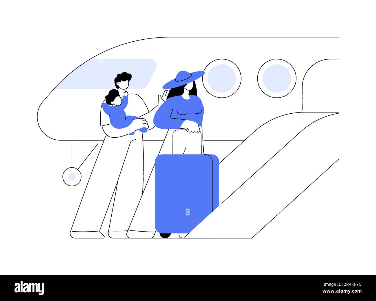 Private jet abstract concept vector illustration Stock Vector Image ...