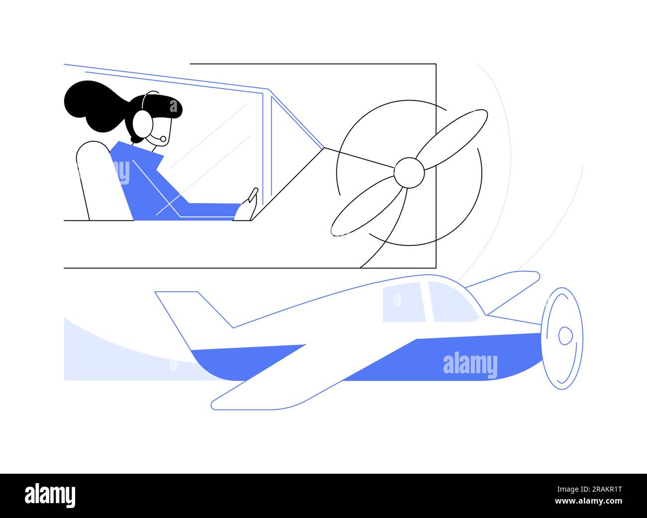 Private light aircraft Stock Vector Images - Alamy