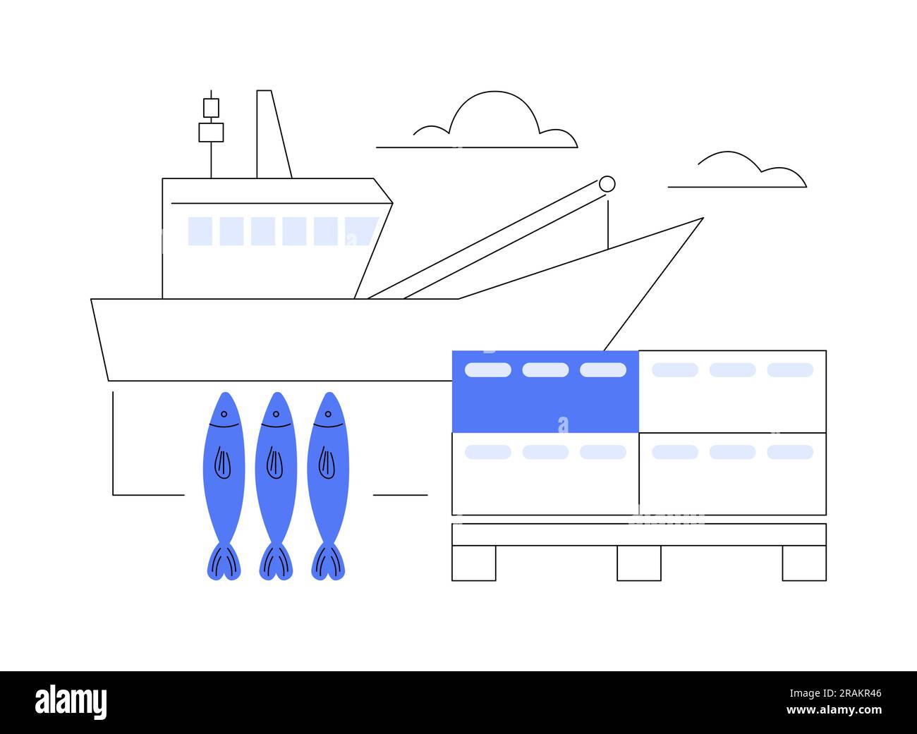 Fresh catch abstract concept vector illustration Stock Vector Image ...