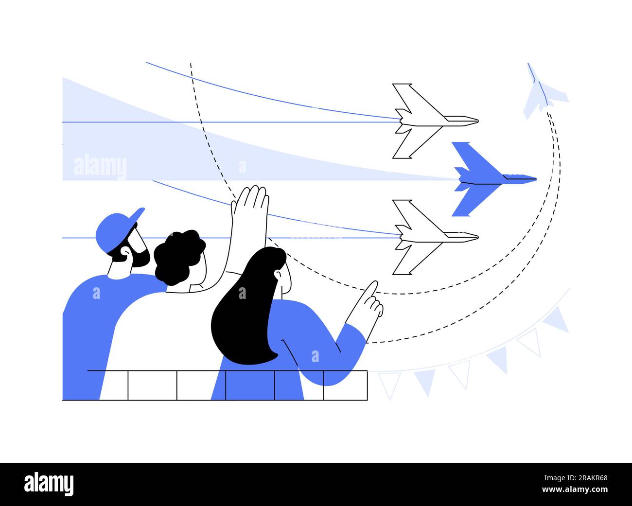 Air show abstract concept vector illustration Stock Vector Image & Art ...