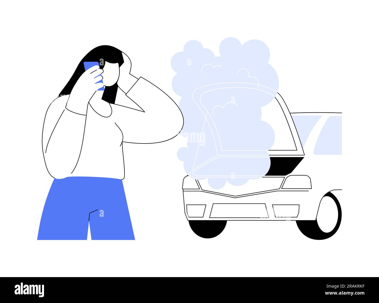 Overheated engine abstract concept vector illustration Stock Vector ...