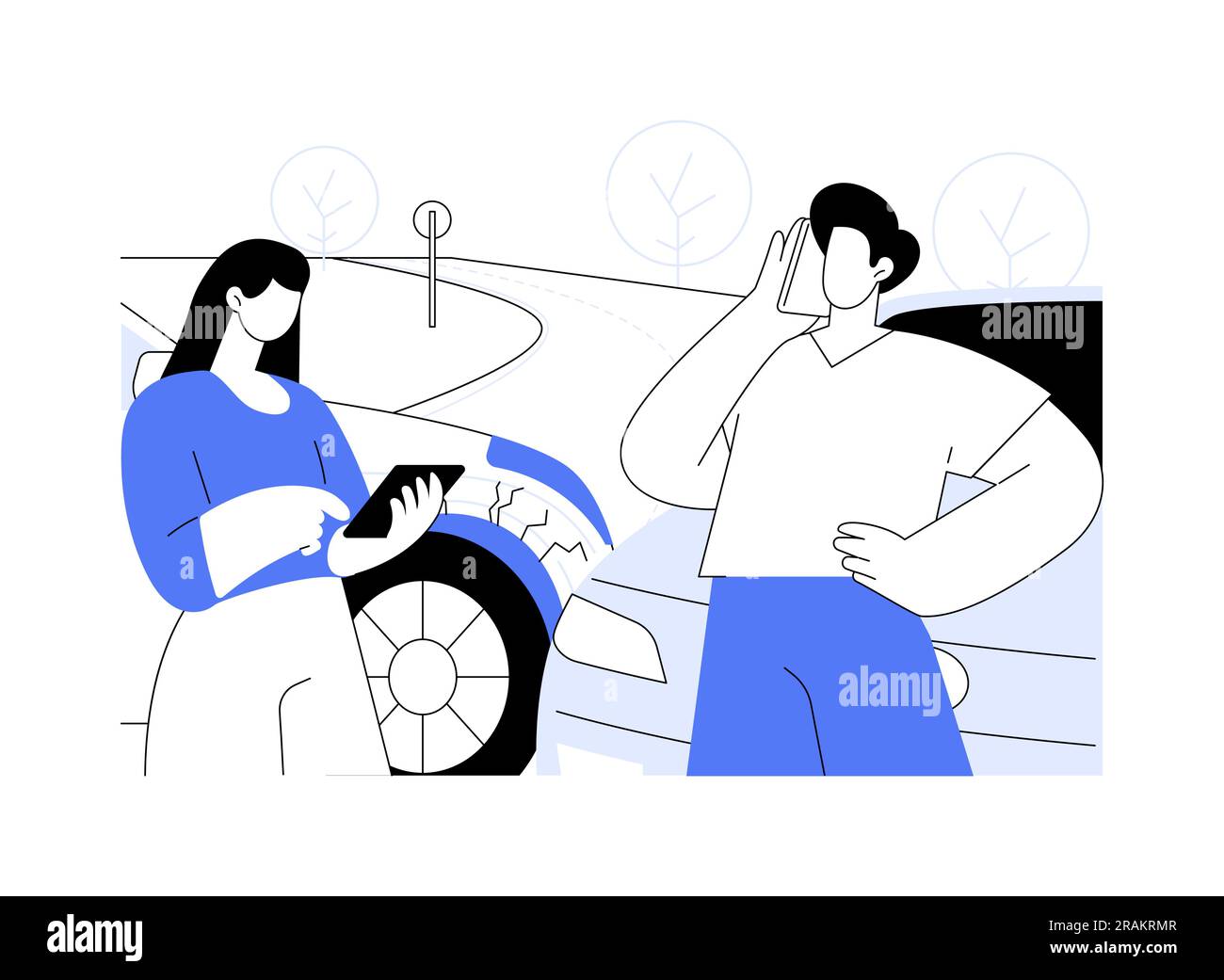 Car accident abstract concept vector illustration Stock Vector Image ... Car accident abstract concept vector illustration Stock Vector Image ...