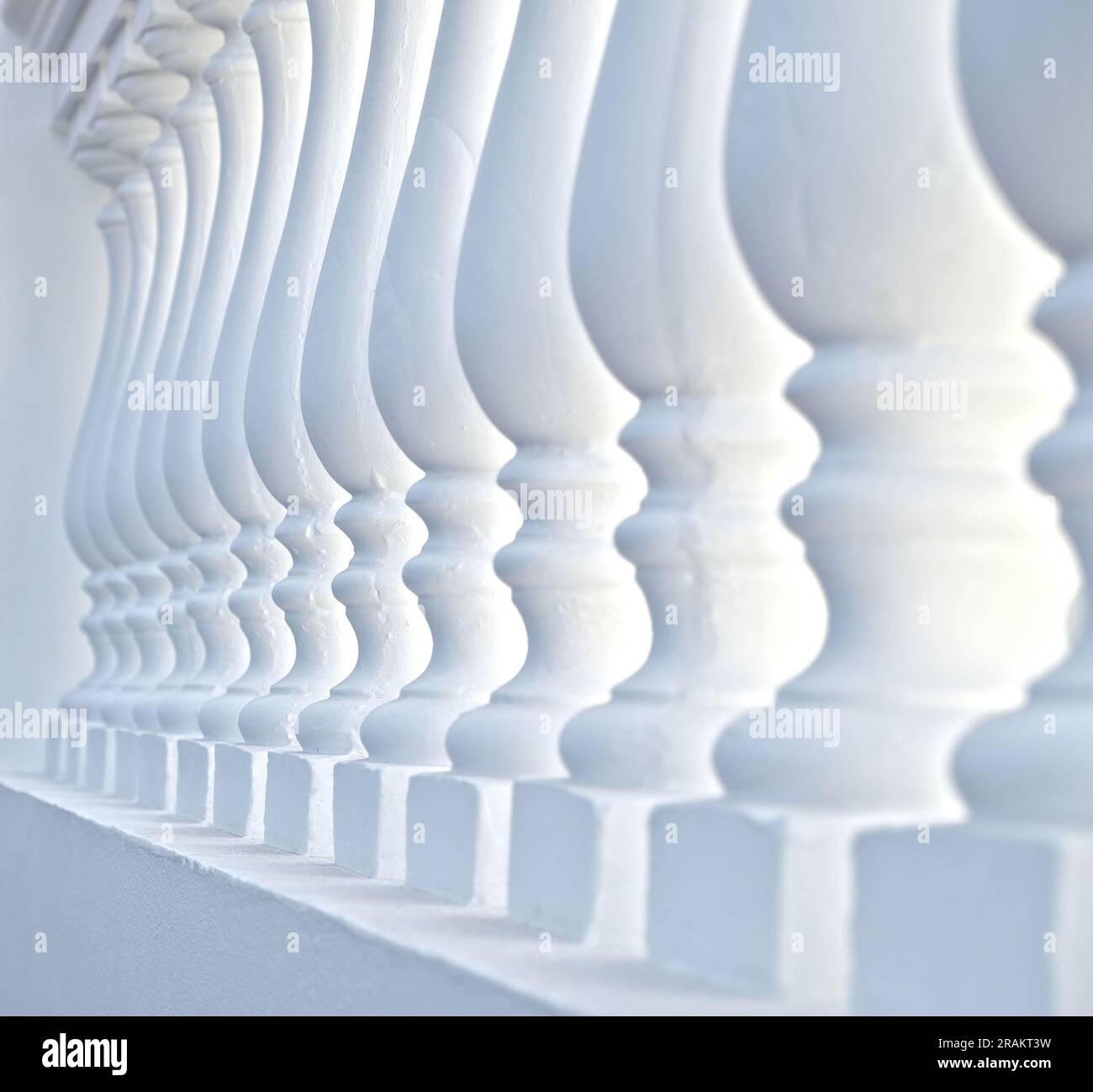 White classical columns in perspective view Stock Photo - Alamy