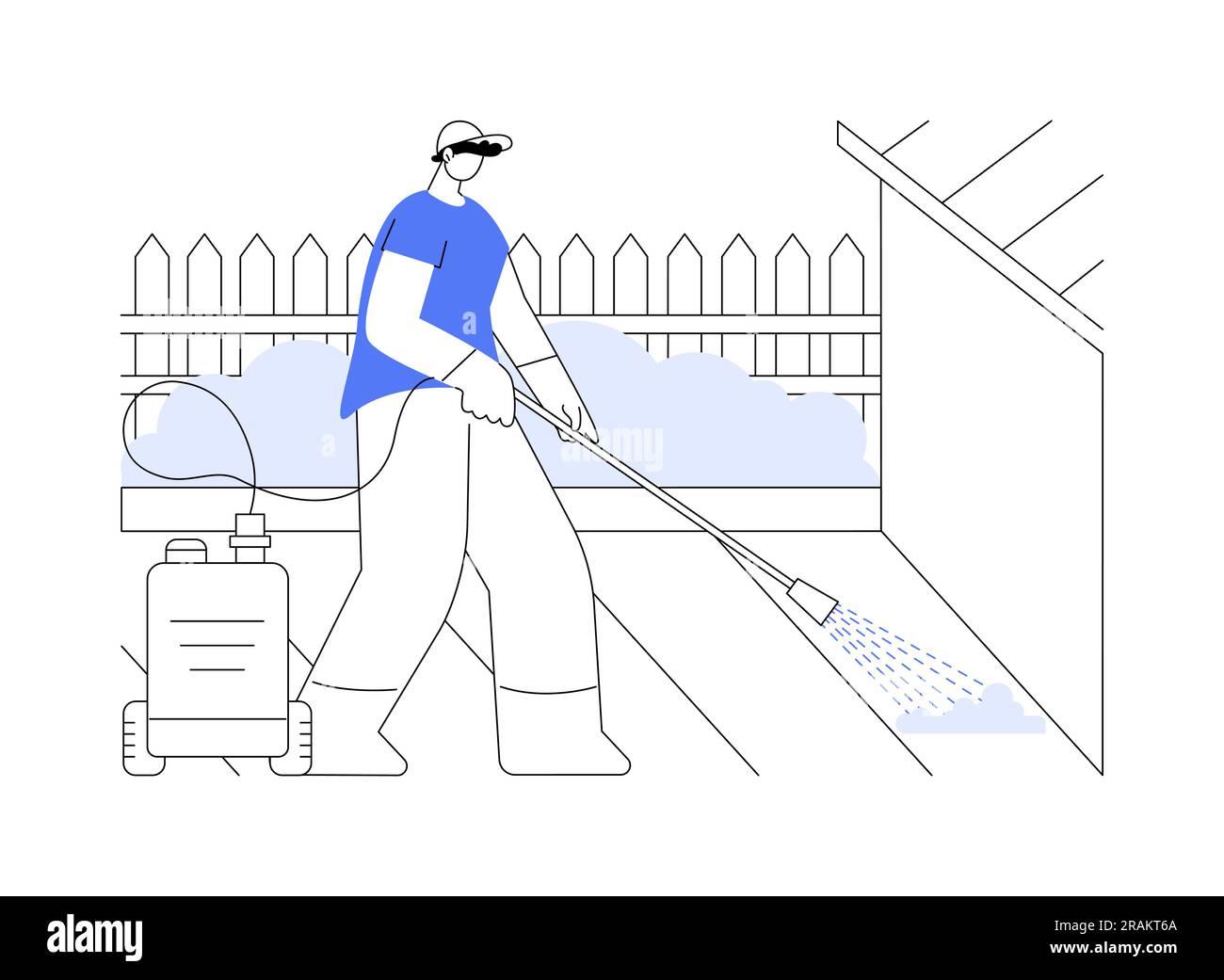 Power washing abstract concept vector illustration Stock Vector Image ...