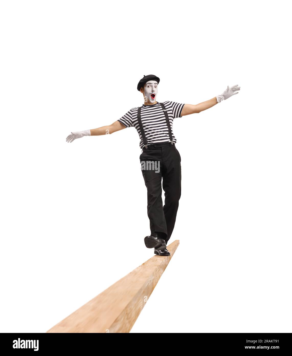 Man on balance beam hi-res stock photography and images - Alamy
