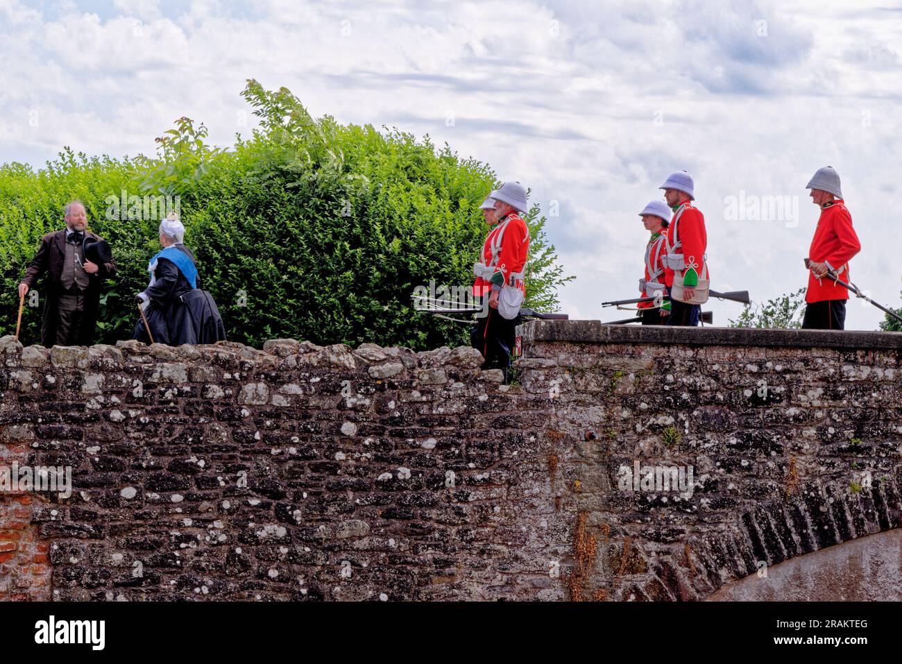 The Queen's Guard - Victorian costumes at Raglan Castle - Monmothshire ...