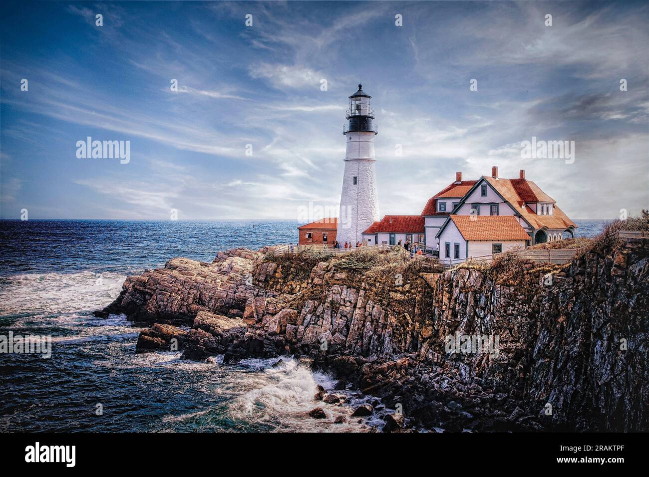 Portland head lighthouse hi-res stock photography and images - Alamy