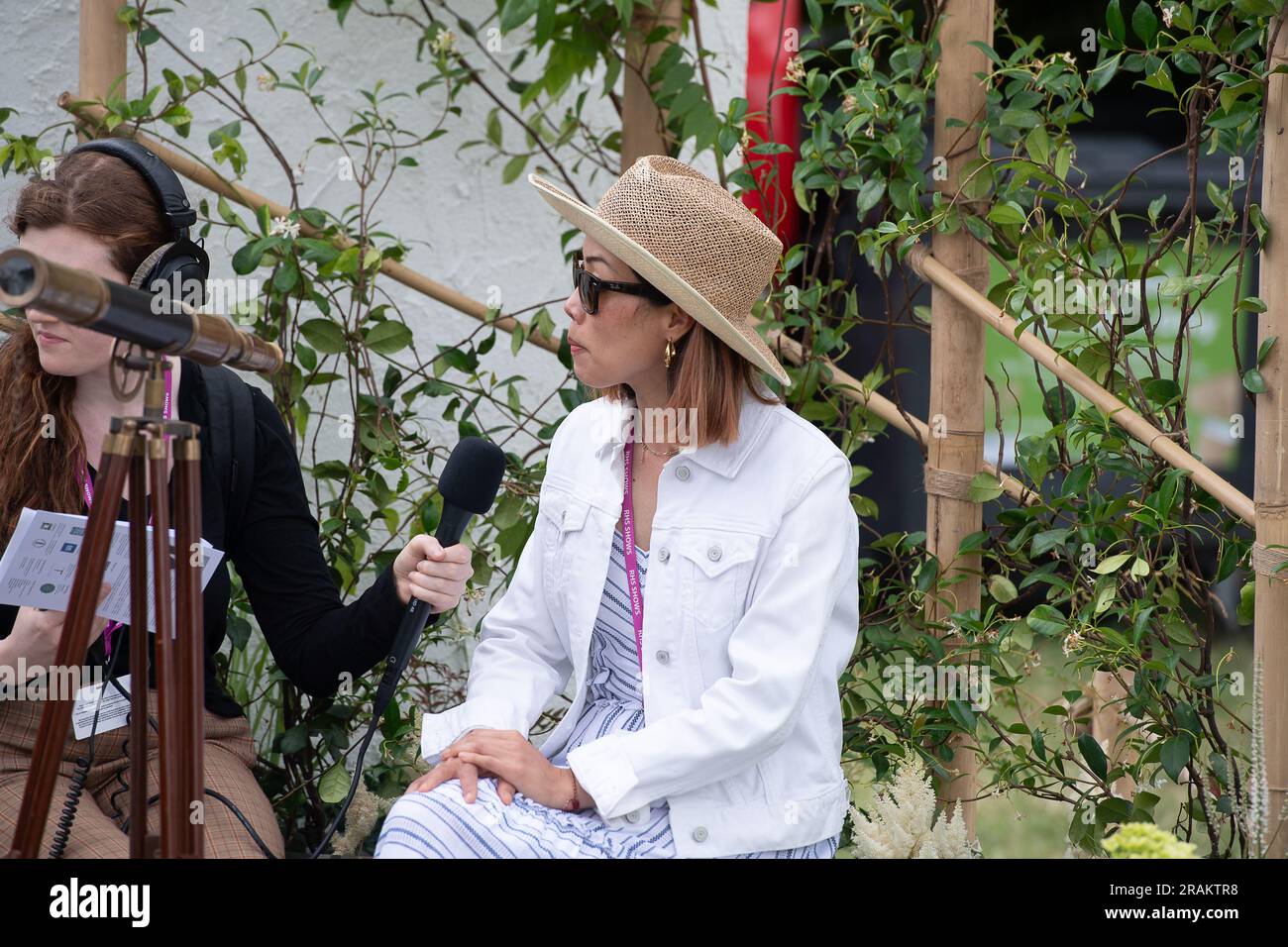 East Molesey, Surrey, UK. 3rd July, 2023. Garden Designer Queenie Chan ...