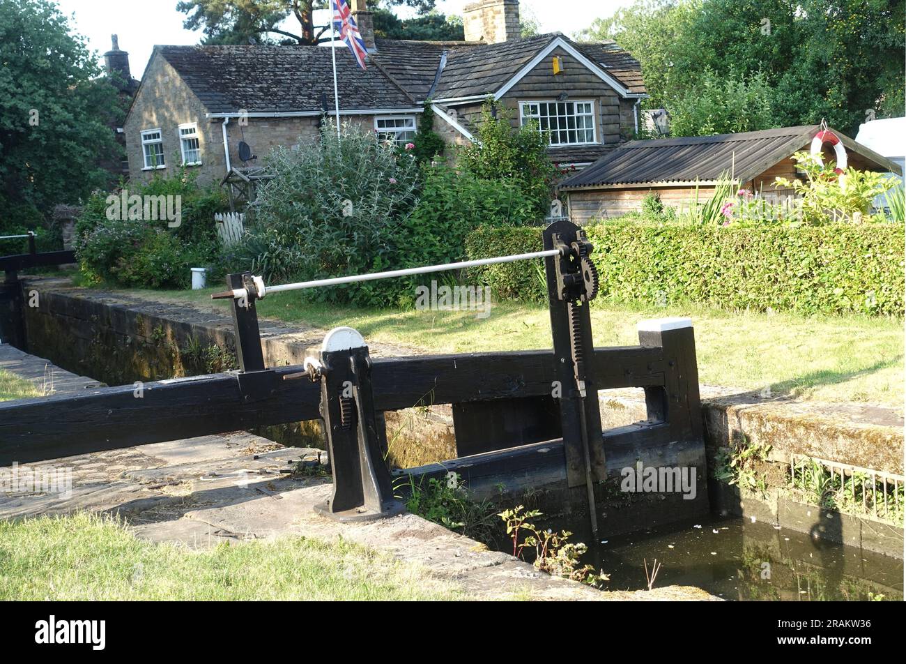 Peak Forest Canal, Marple, Greater Manchester, England Stock Photo - Alamy
