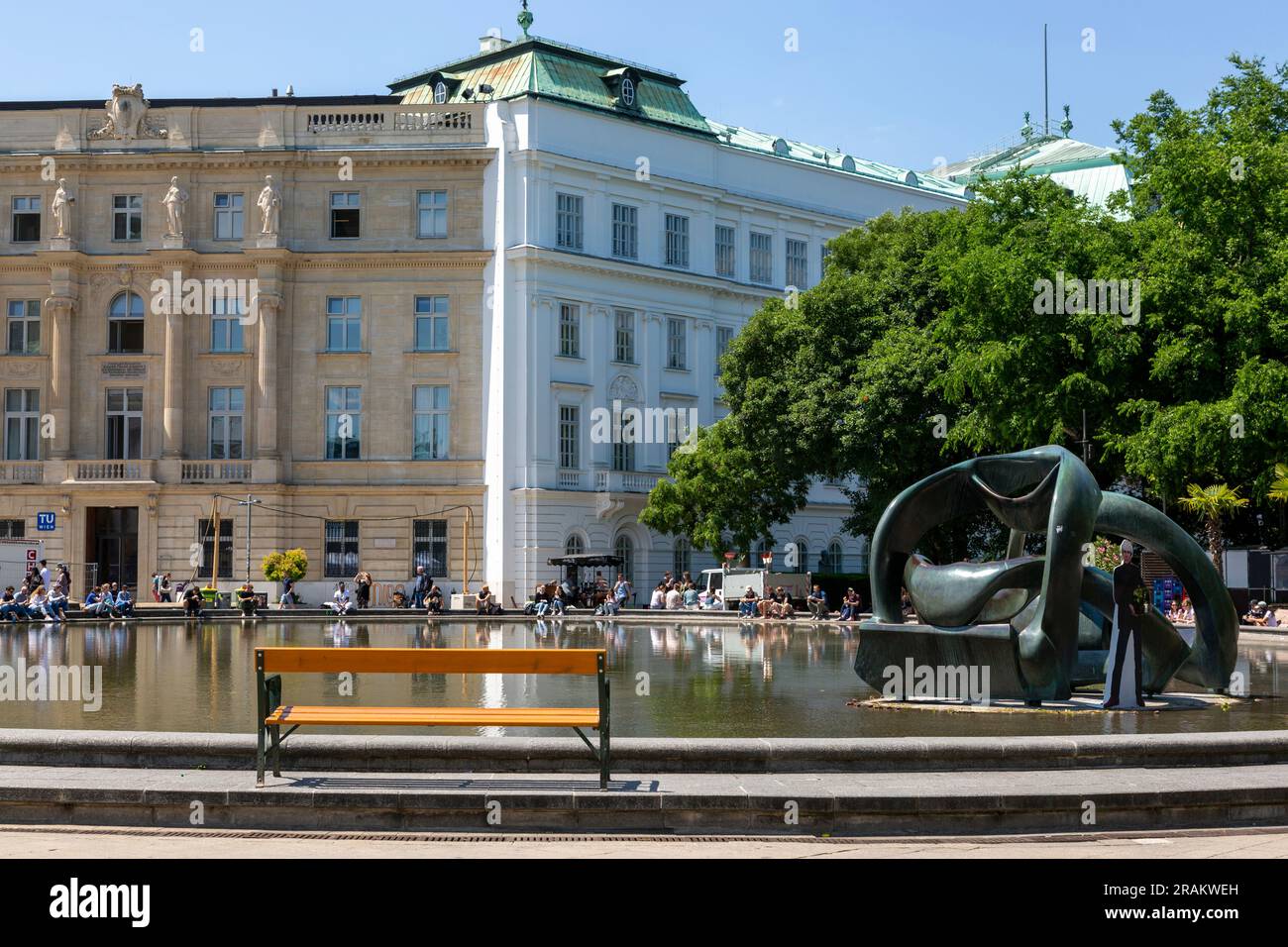 VIENNA, AUSTRIA - JUNE 13, 2023: Henry Moore Hill Arches sculpture on ...