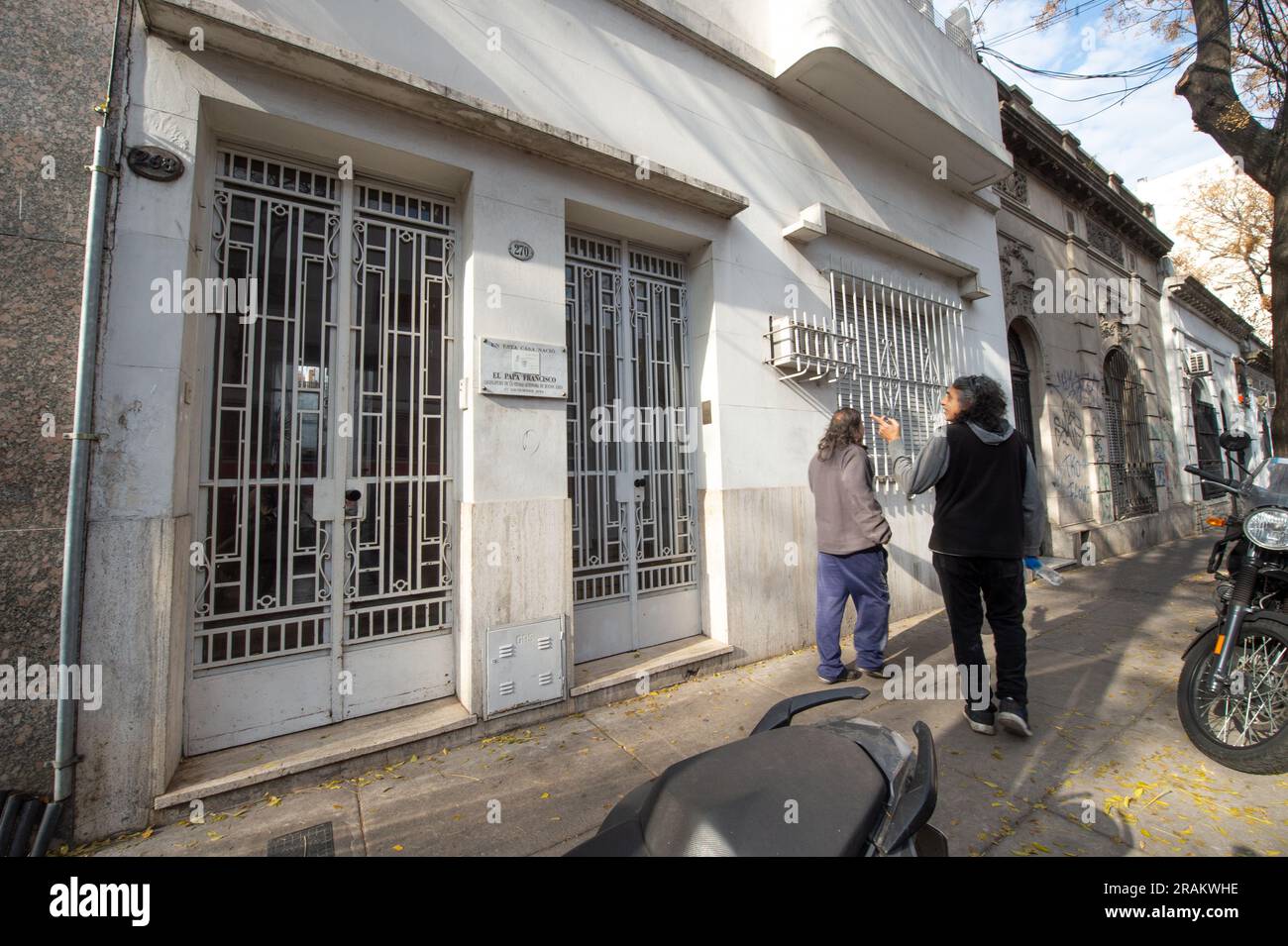Buenos Aires, Argentina. 03rd July, 2023. A man points to a house where ...