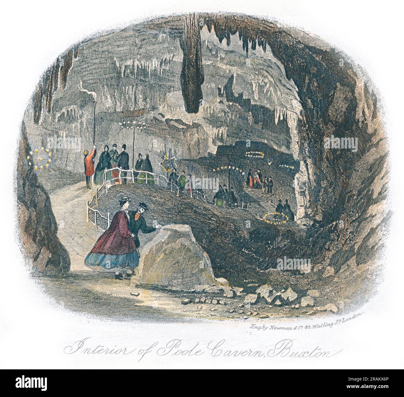 Interior of Poole's Cavern, Buxton, England, UK Stock Photo - Alamy