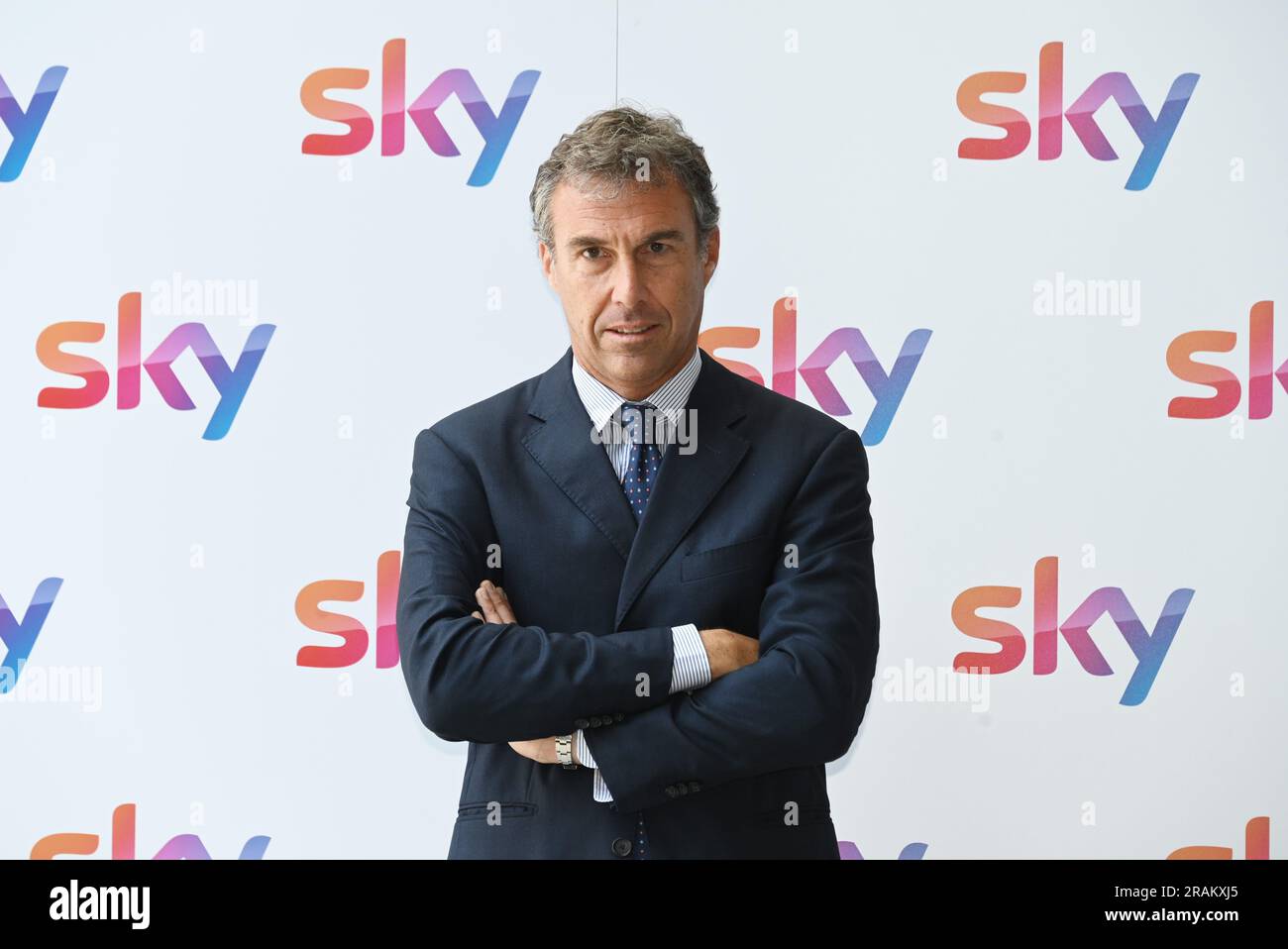 Milan, Italy. 04th July, 2023. Milan, Italy SKY presentation of next ...