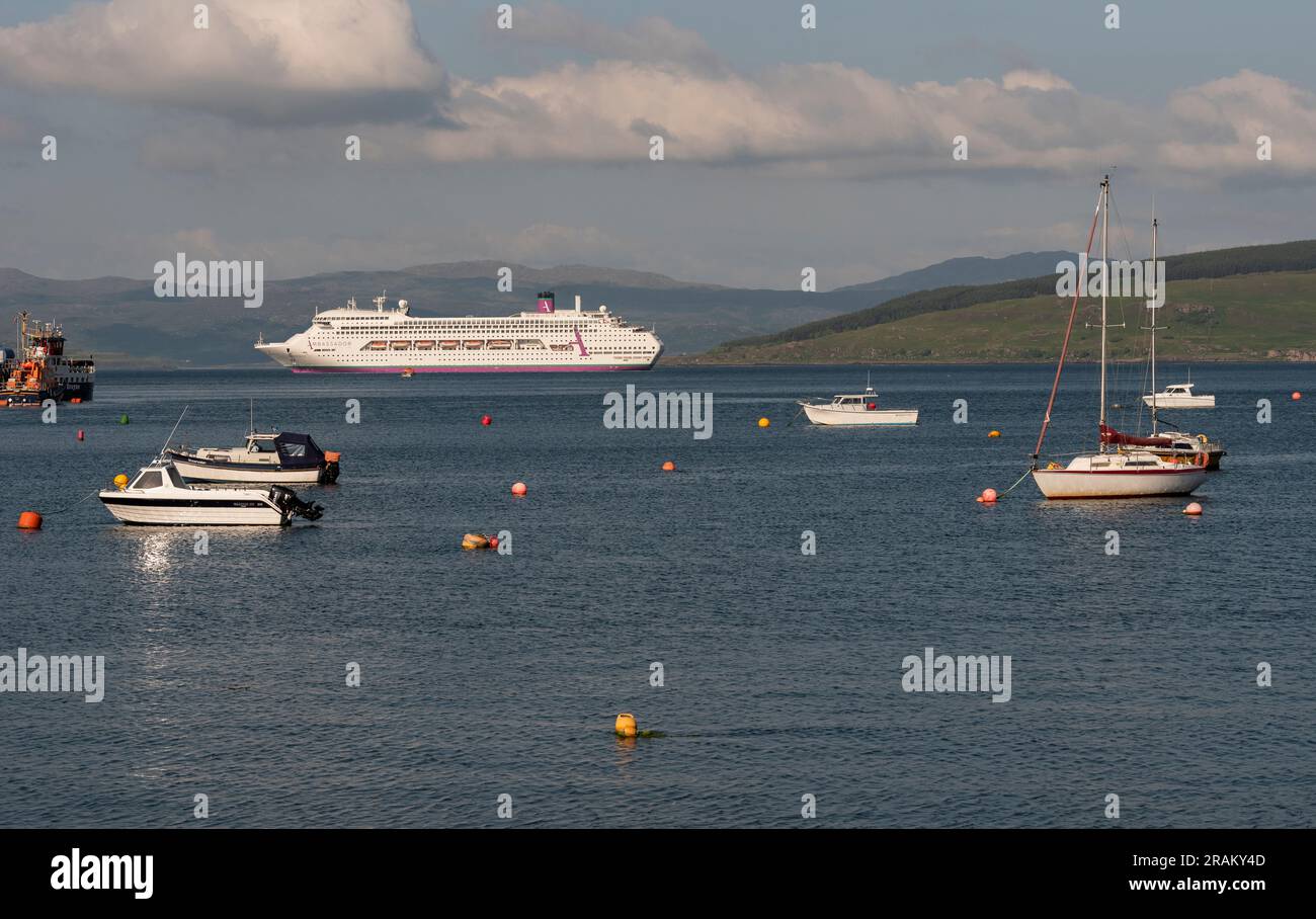 Tobermory, Isle of Mull, Scotland, UK. 6 June 2023. Looking out from ...