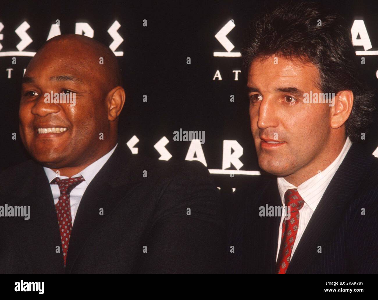 1990 George Foreman Gerry Cooney John Barrett/PHOTOlink Stock Photo - Alamy