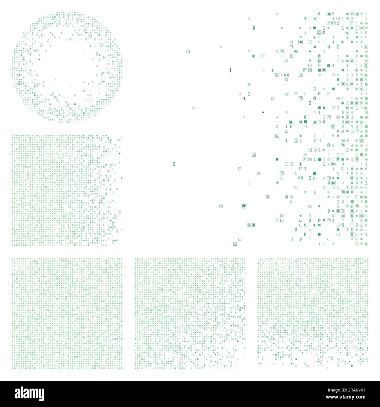 Abstract digital background. Blue green color theme backgrounds. Gradient geometric patterns ...