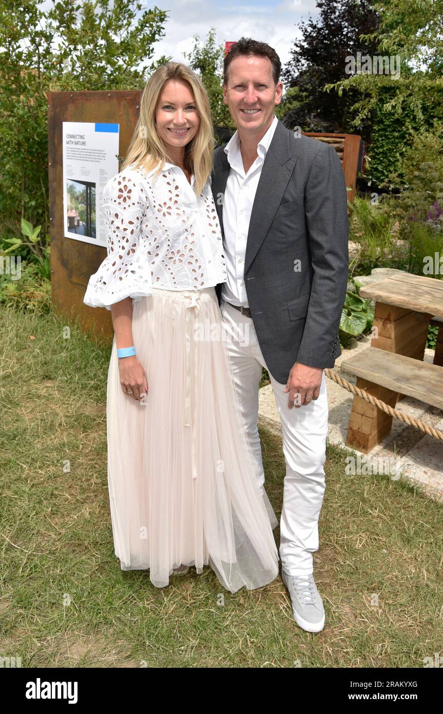 3 July 2023. East Molesey, Surrey, UK. Brendan Cole & Zoe Hobbs at the ...