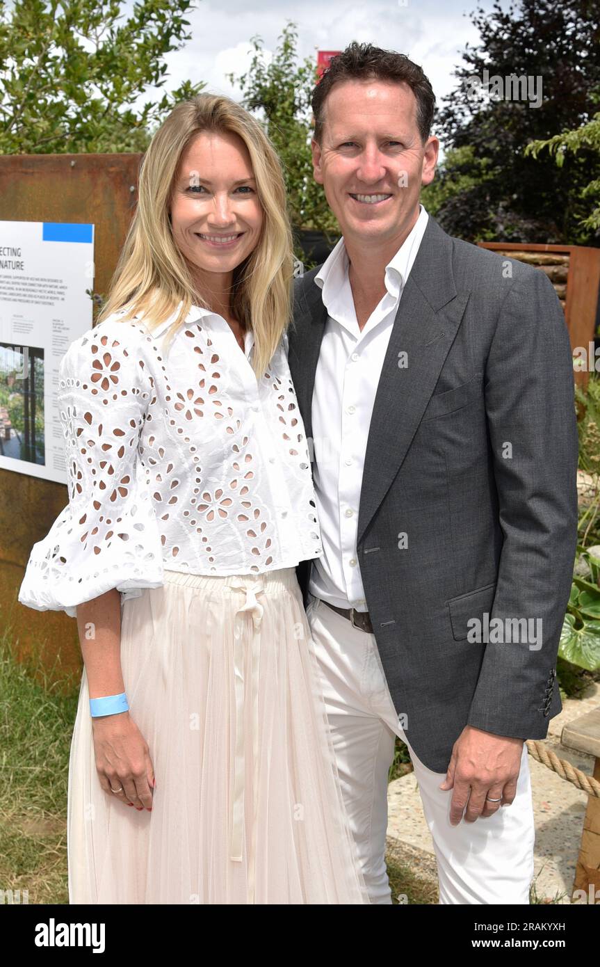 3 July 2023. East Molesey, Surrey, UK. Brendan Cole & Zoe Hobbs at the ...
