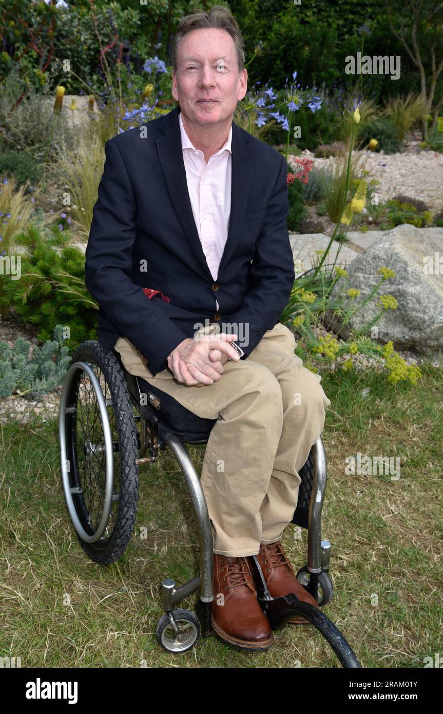 3 July 2023. East Molesey, Surrey, UK. Frank Gardner at the 2023 RHS ...