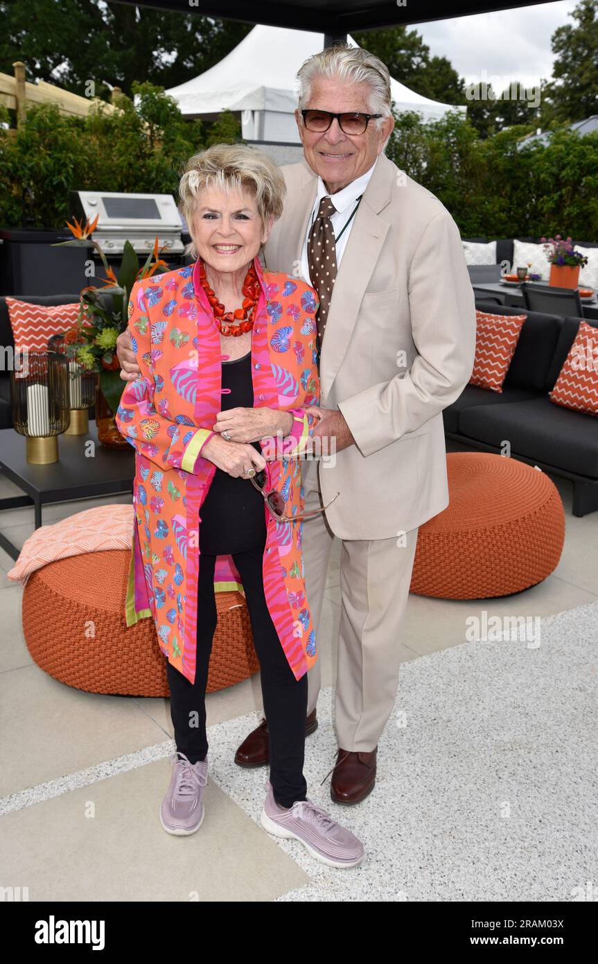 3 July 2023. East Molesey, Surrey, UK. Gloria Hunniford & Stephen Way ...