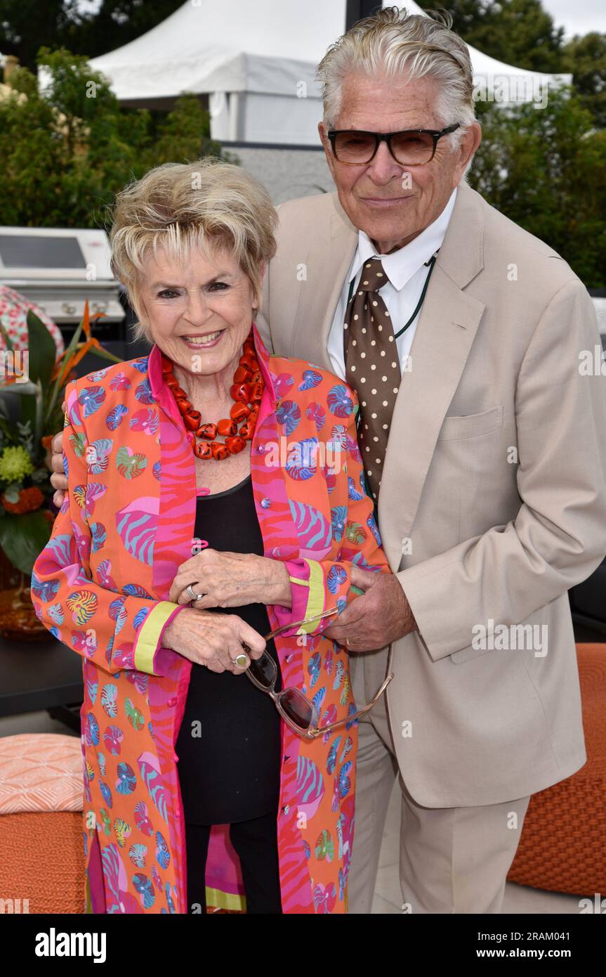 3 July 2023. East Molesey, Surrey, UK. Gloria Hunniford & Stephen Way ...