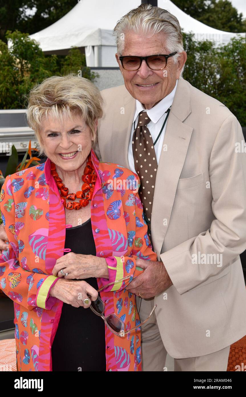 3 July 2023. East Molesey, Surrey, UK. Gloria Hunniford & Stephen Way ...