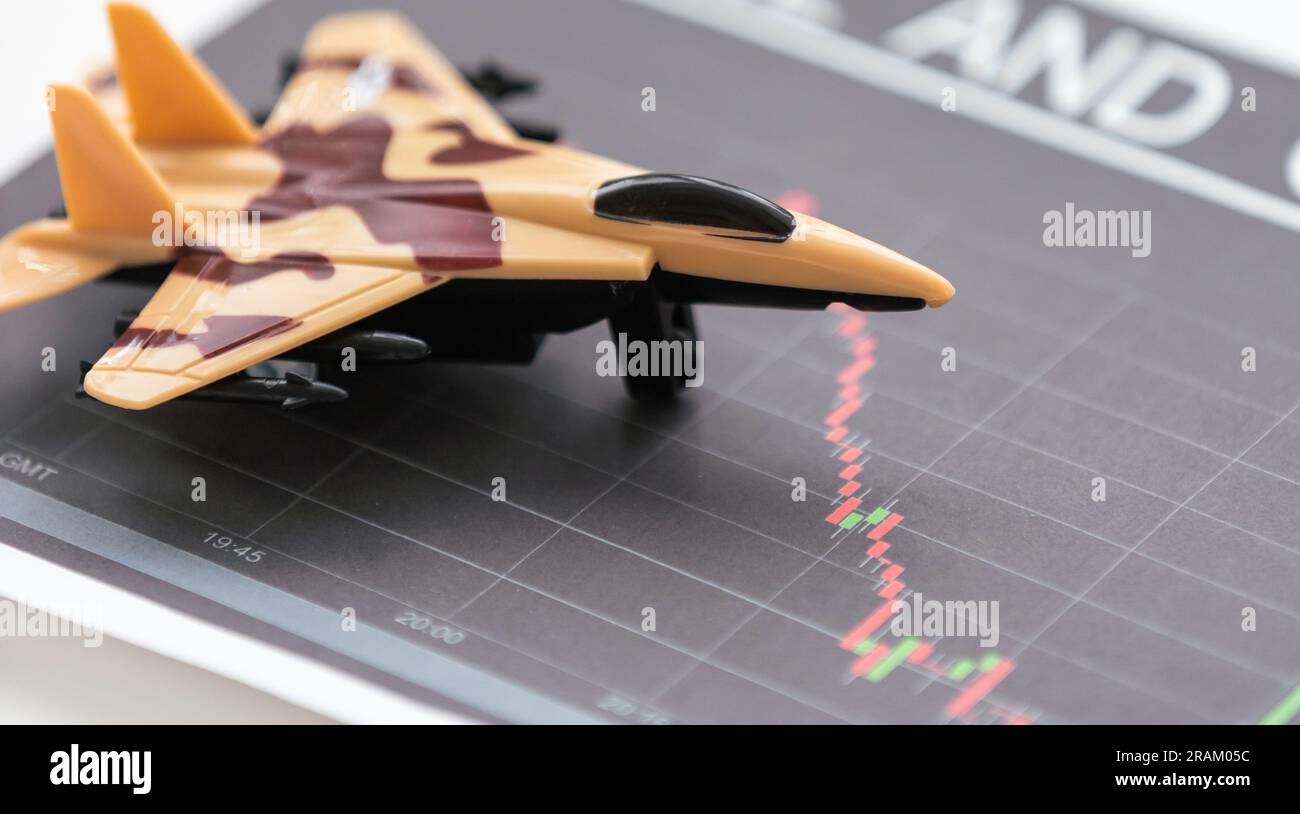 magnifying glass and working paper with diagram Stock Photo - Alamy