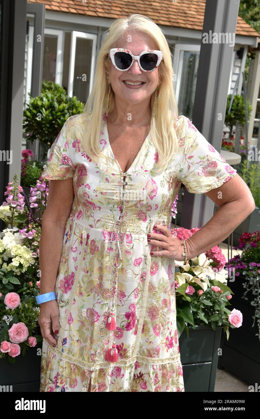 3 July 2023. East Molesey, Surrey, UK. Vanessa Feltz at the 2023 RHS ...