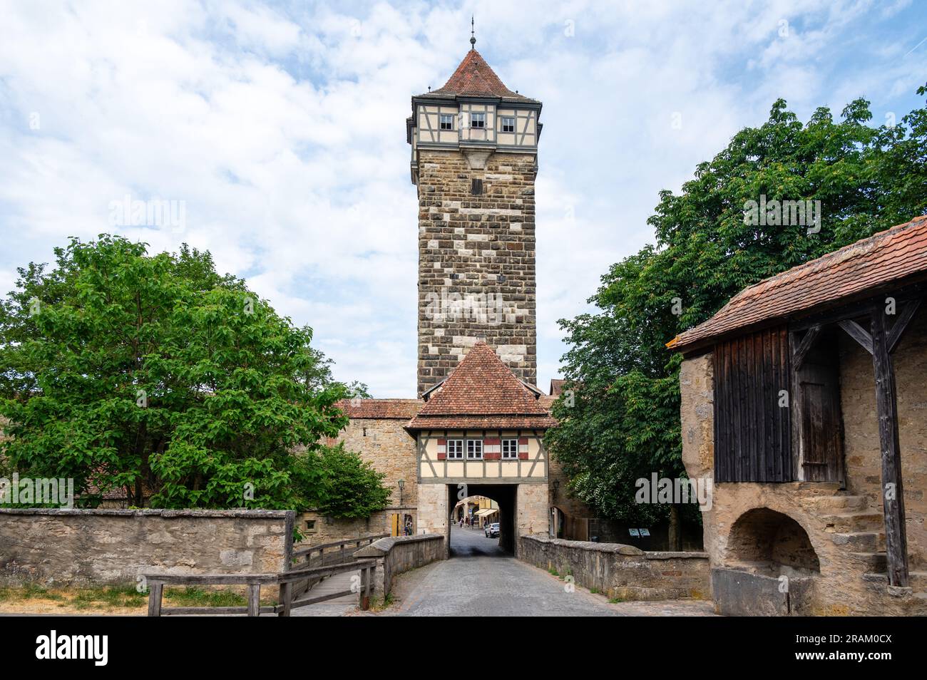 The Rodertor castle gate in Rothenburg ob der Tauber. Germany Stock ...