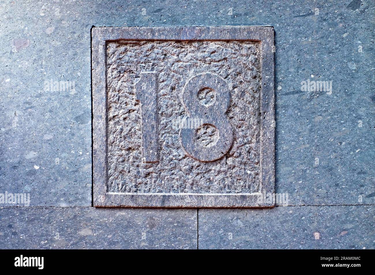 Numeral 18 eighteen isolated on hi-res stock photography and images - Alamy