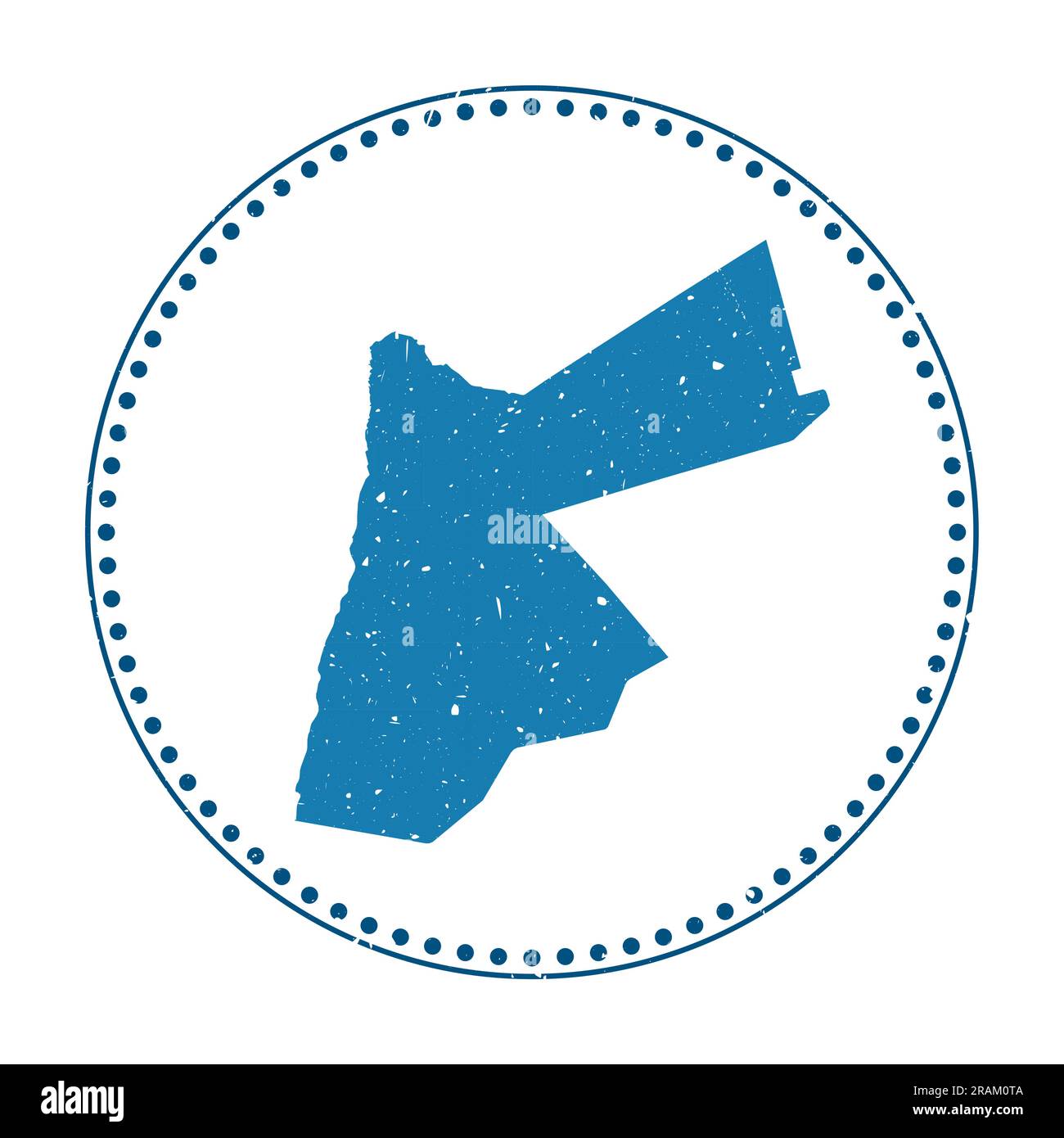 Jordan sticker. Travel rubber stamp with map of country, vector ...