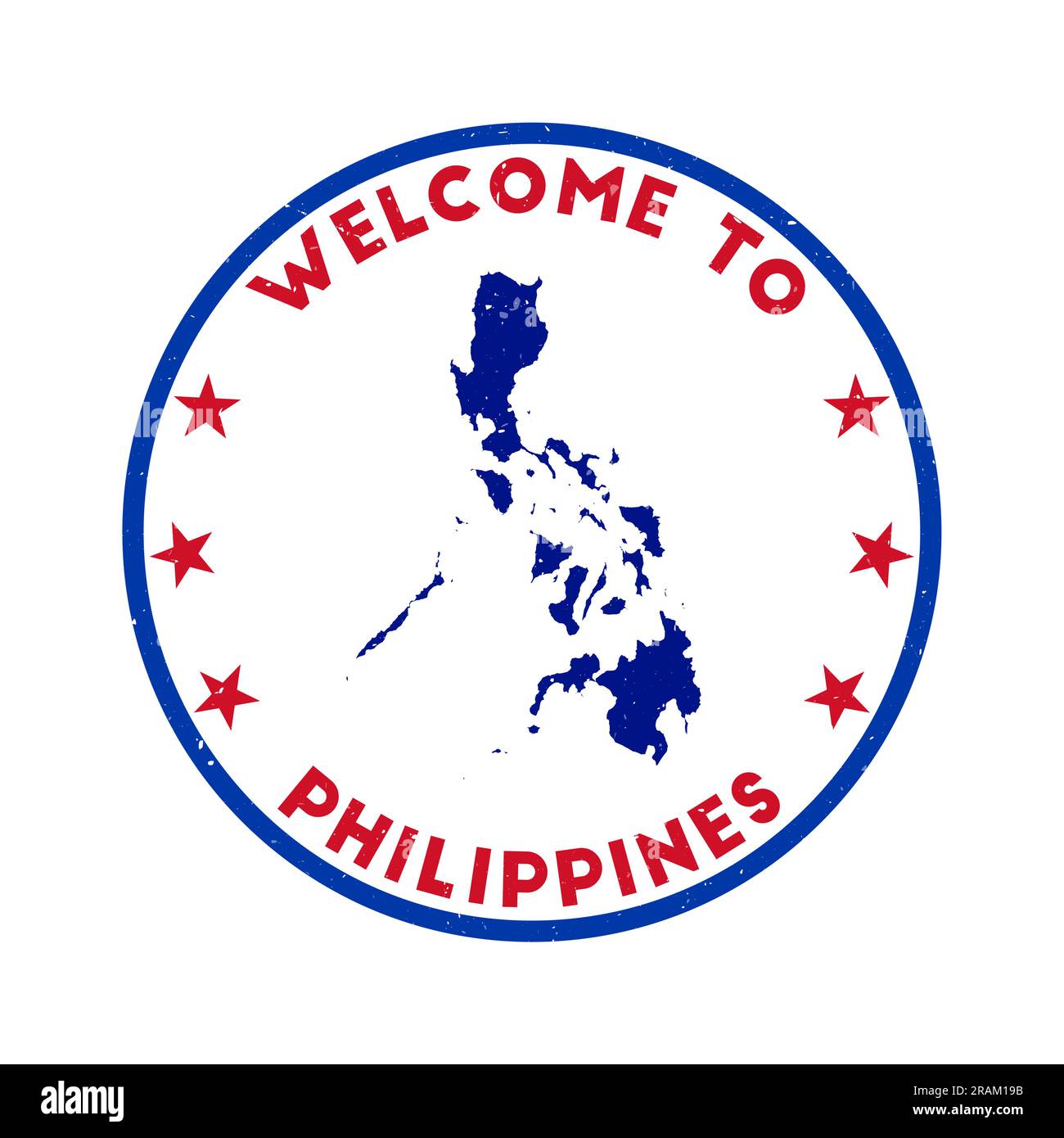Welcome manila red stamp hi-res stock photography and images - Alamy