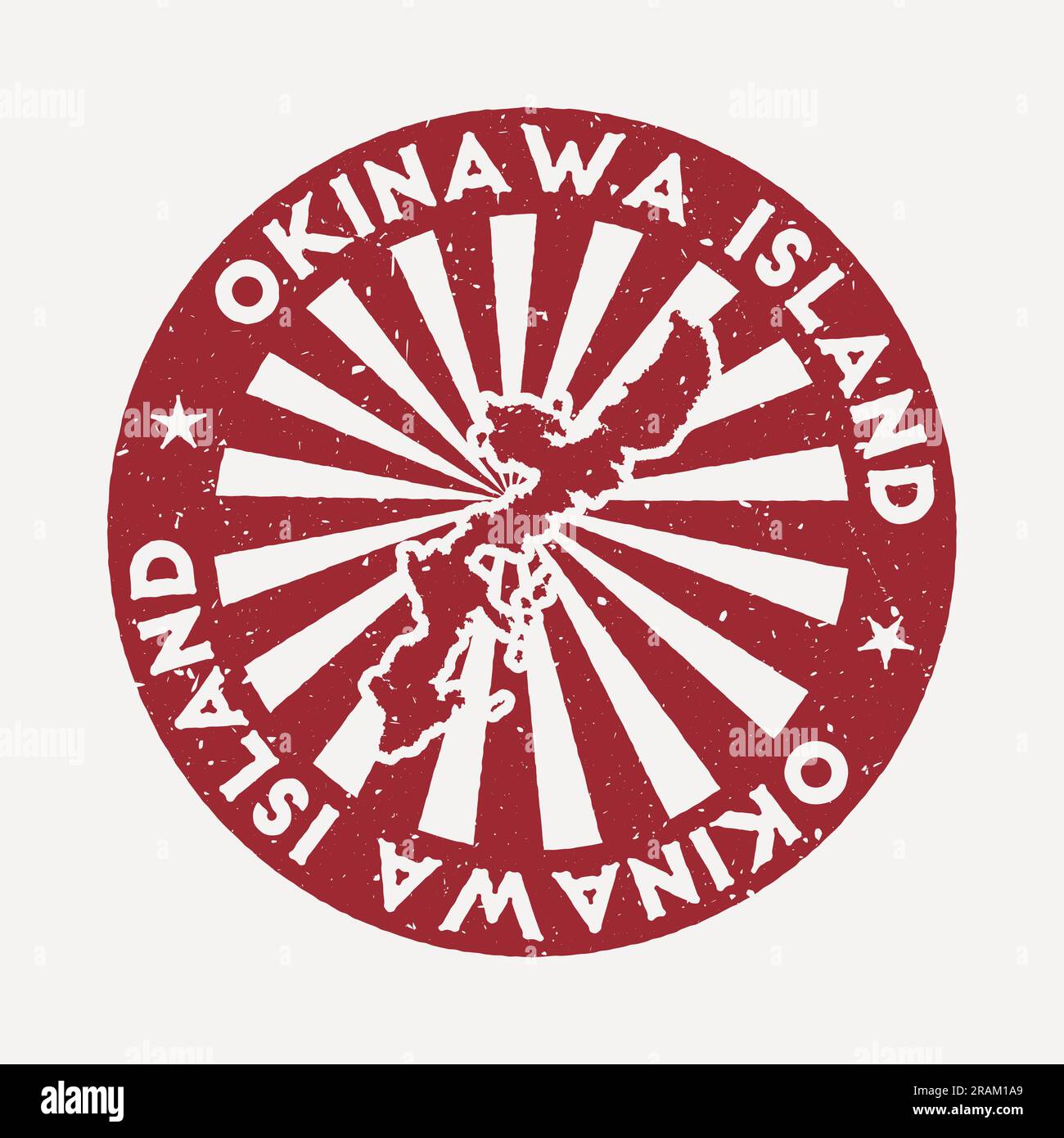 Okinawa island stamp Stock Vector Images - Alamy