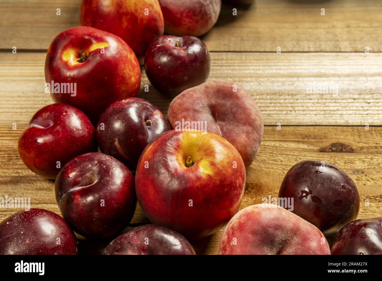 The plum is the fruit of the plum tree, the common name of several tree ...