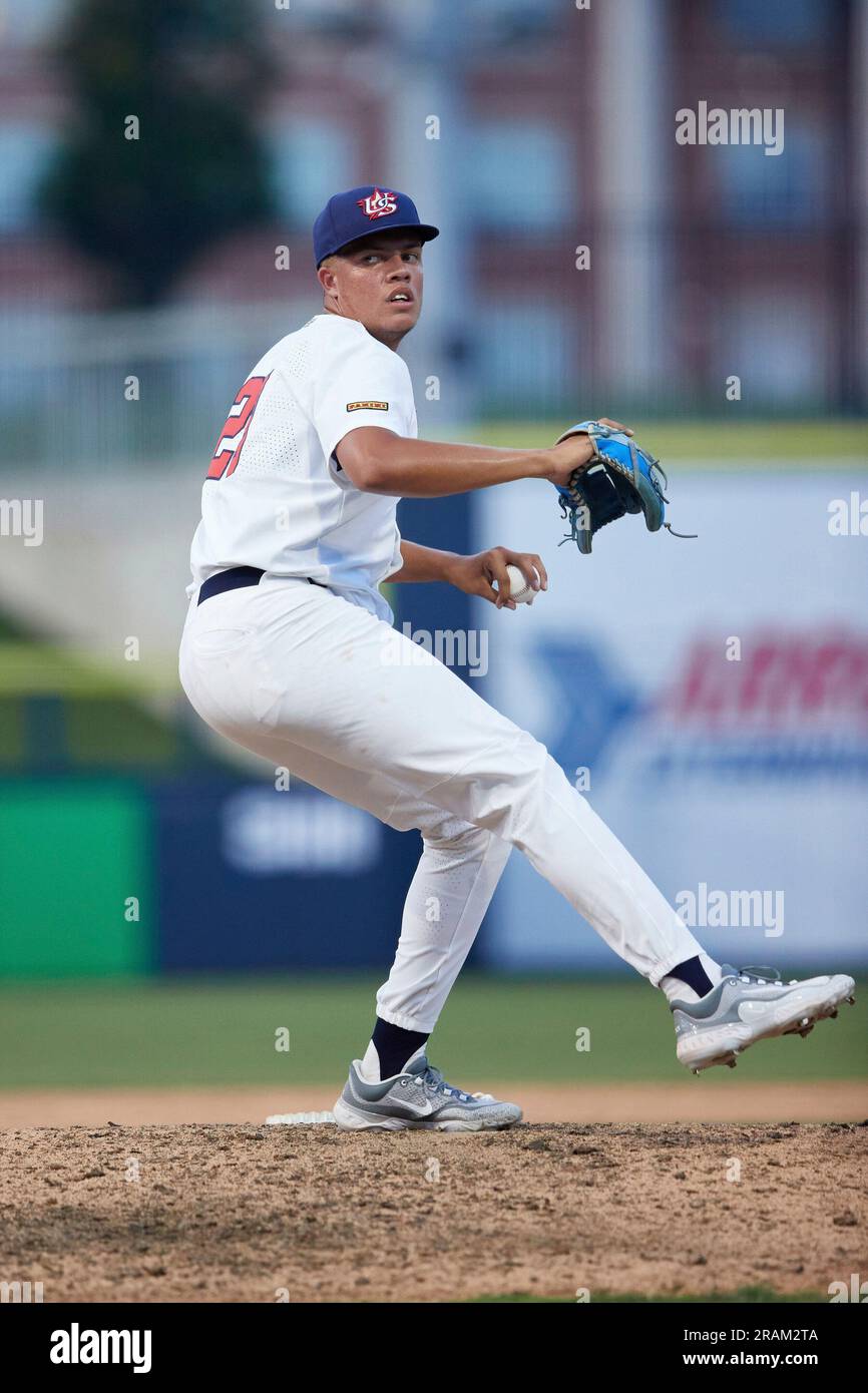 USA Baseball Collegiate National Team relief pitcher Omar Melendez (29 ...