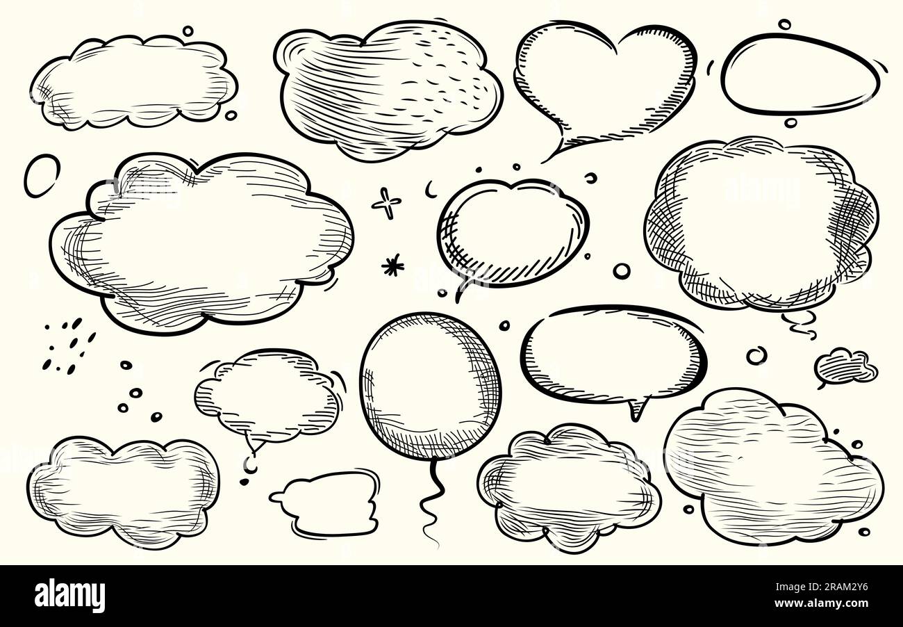 Sticker collection information massage chat, banner frame. Vector Stock ...