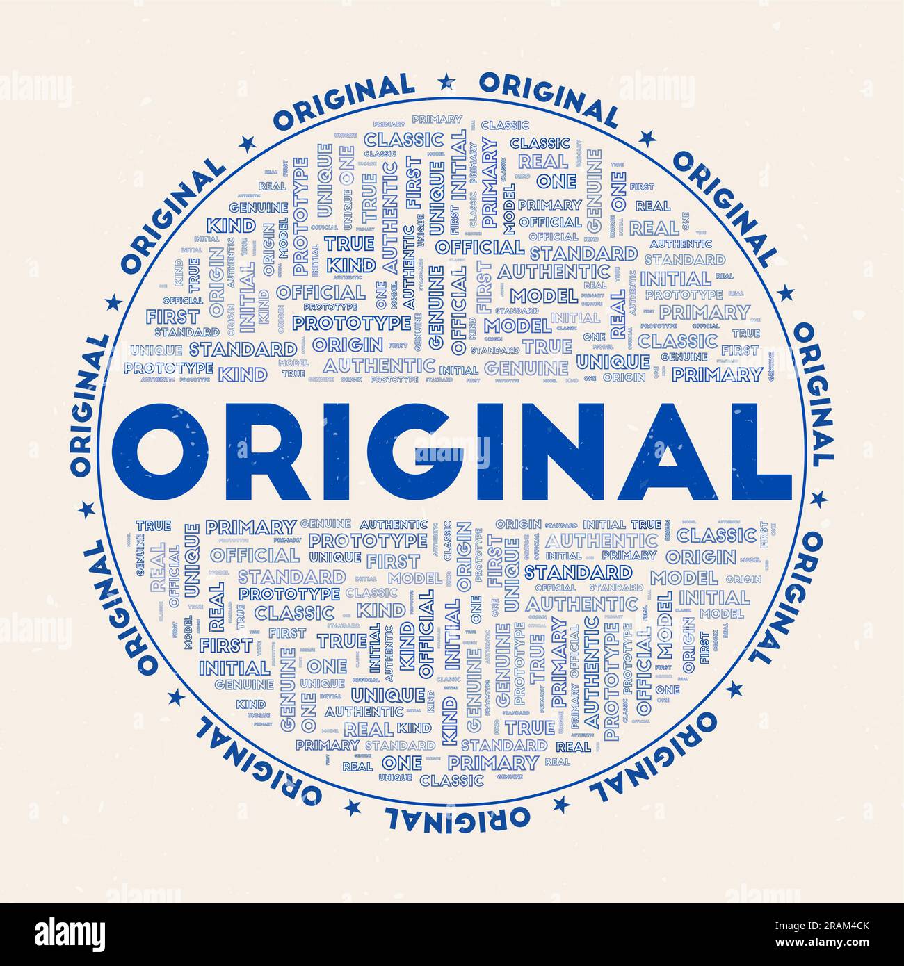 Blue classic vintage original Stock Vector Images - Alamy