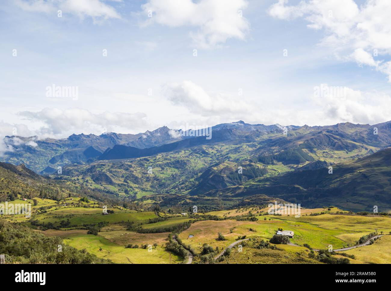 Rural landscapes in green colombian mountains Stock Photo - Alamy