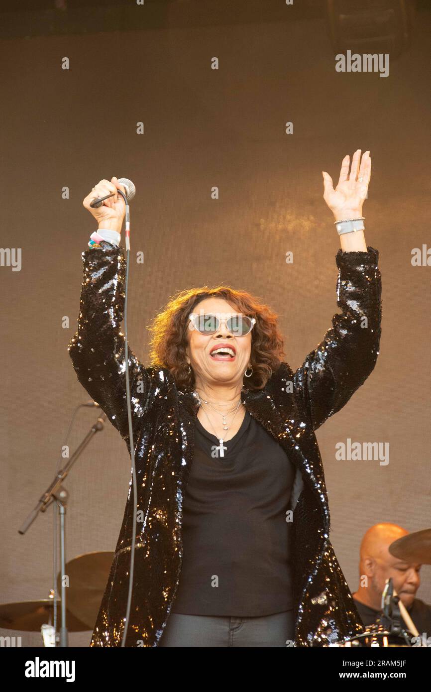 Brighton, East Sussex, UK. 2nd July, 2023. Candi Staton peformed Love ...