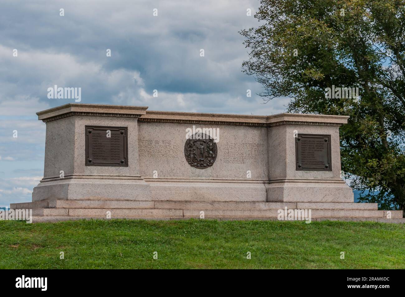 Monument to the State of Massachusetts, Antietam National Battlefield ...
