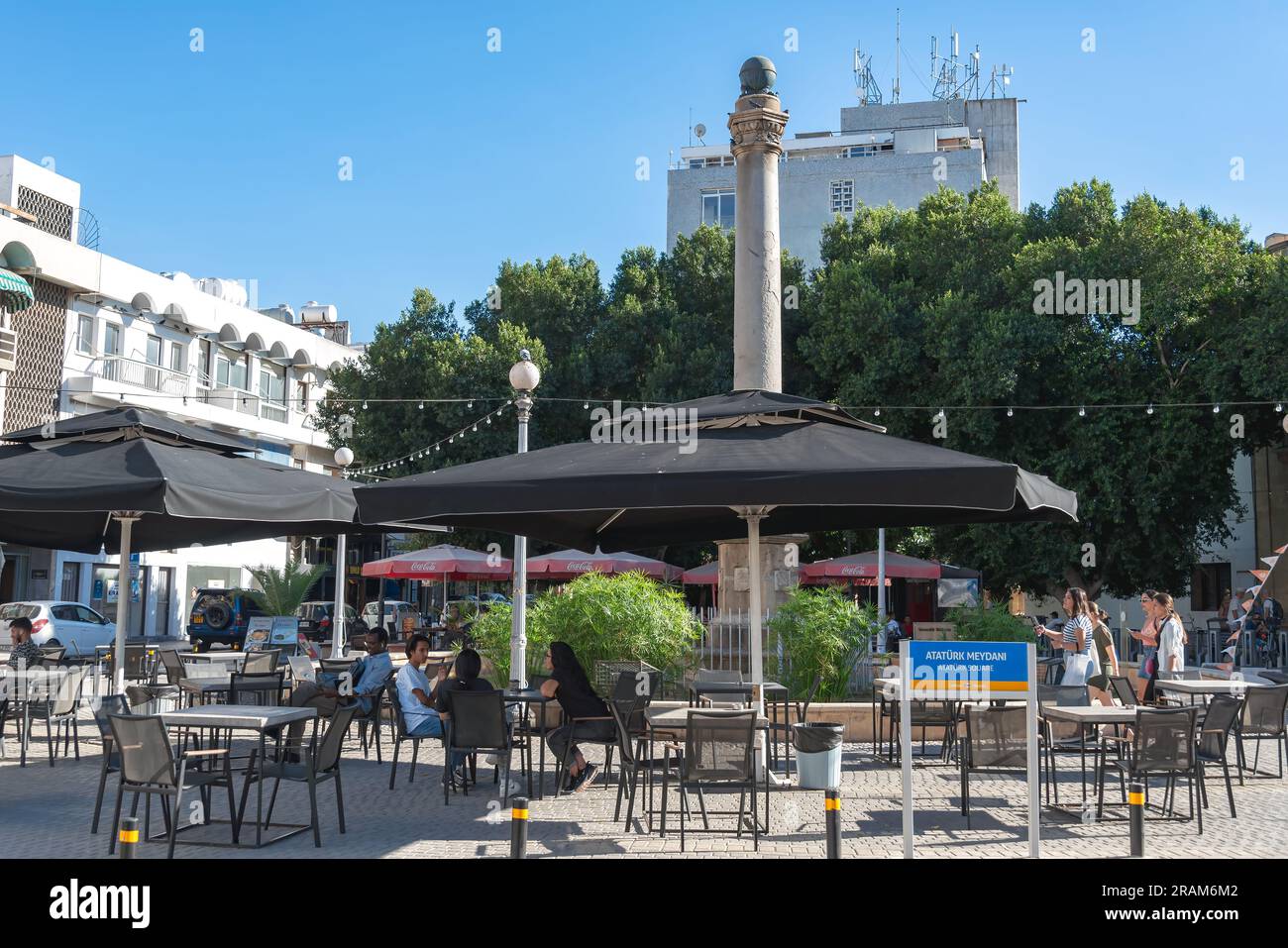 Nicosia, Cyprus - October 24, 2022: Ataturk square in occupied part of ...