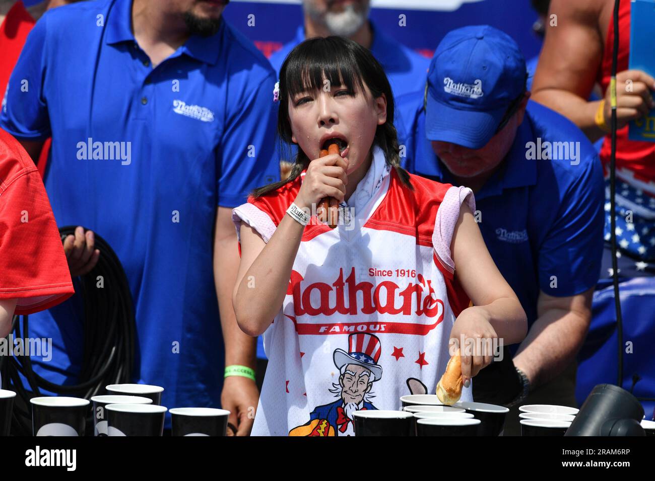 Photo by: NDZ/STAR MAX/IPx 2023 7/4/23 Professional competitive eater ...
