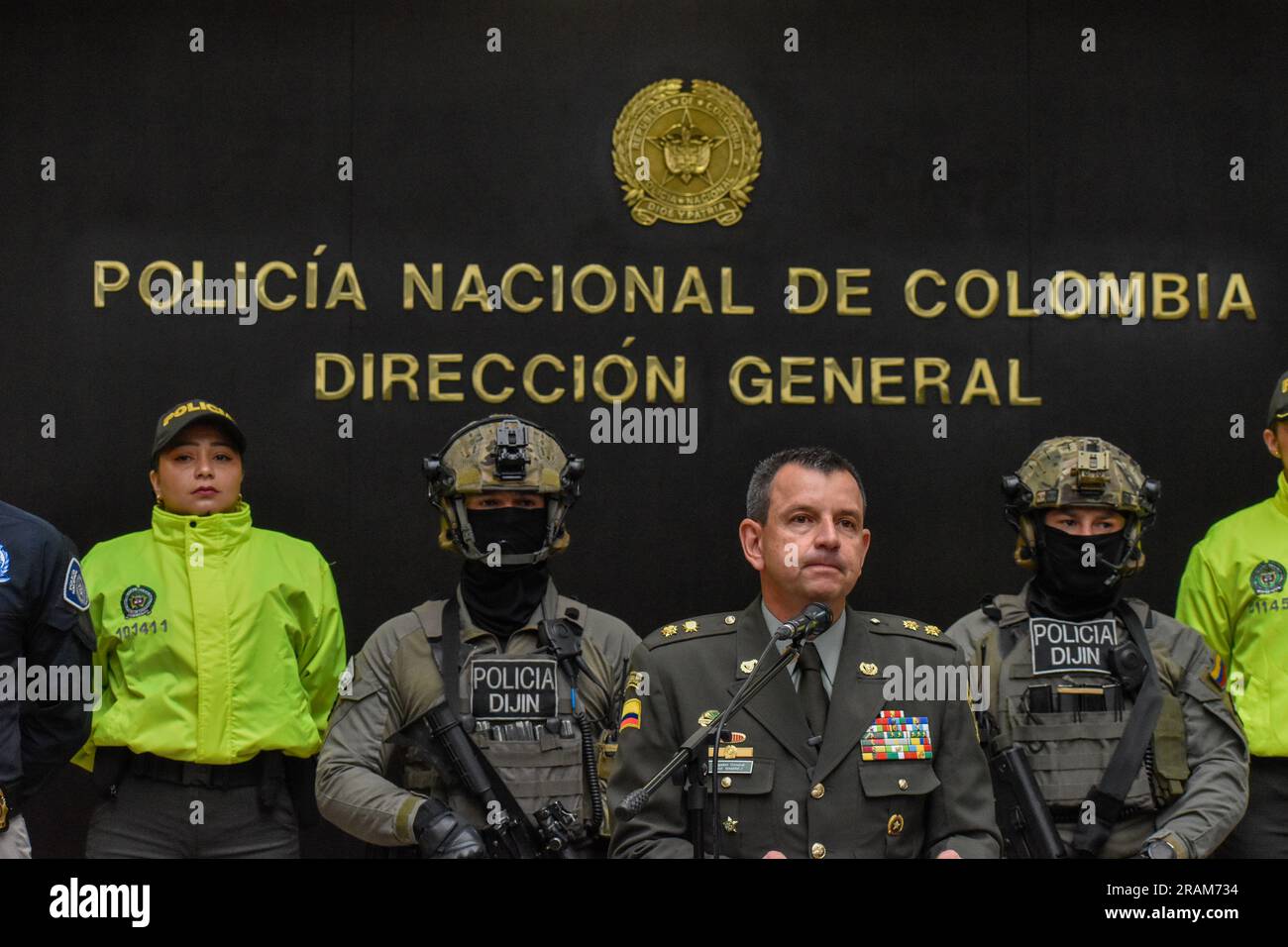 Bogota, Colombia. 04th July, 2023. Colombian police Brigadier General ...