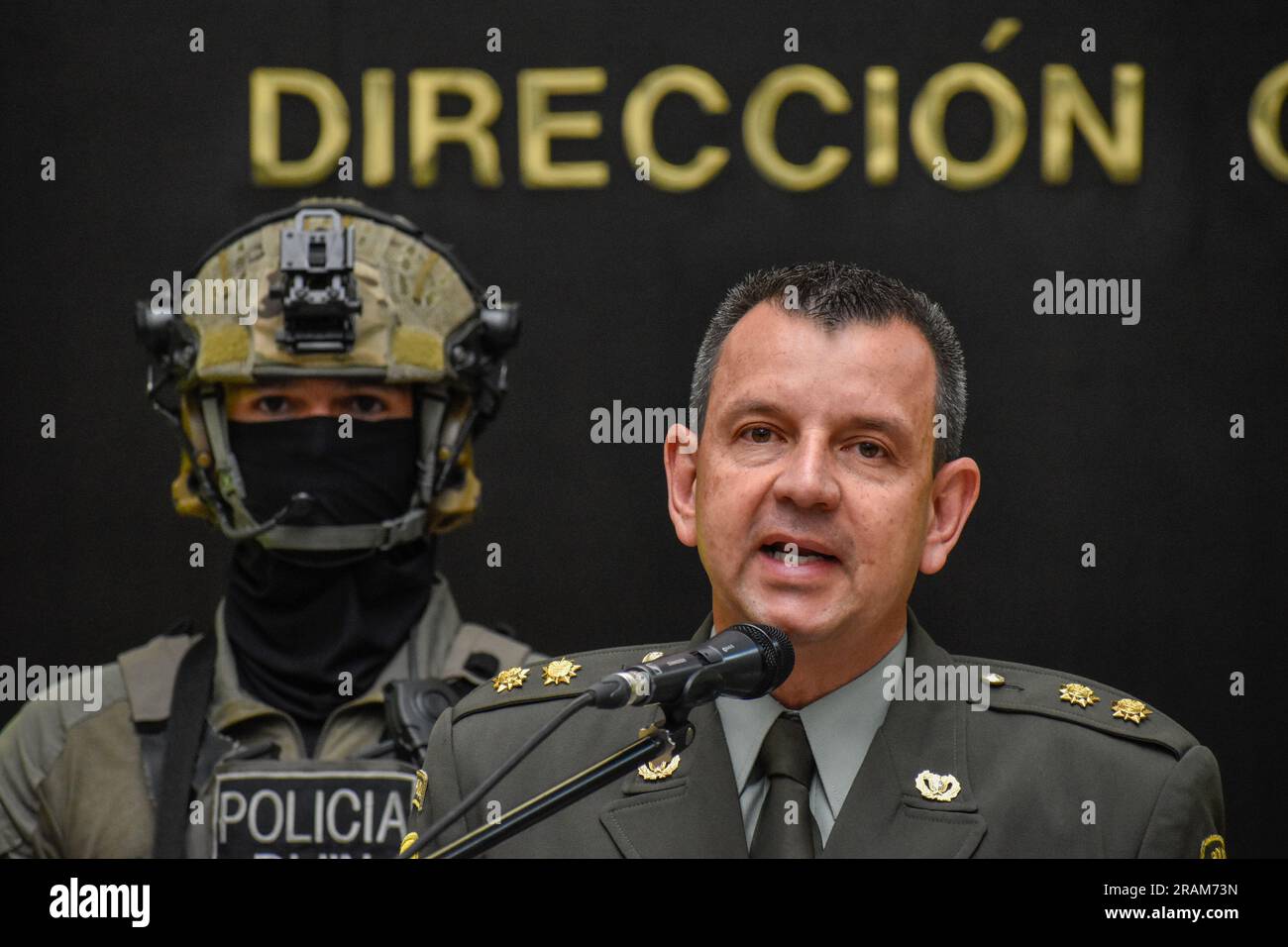 Bogota, Colombia. 04th July, 2023. Colombian police Brigadier General ...