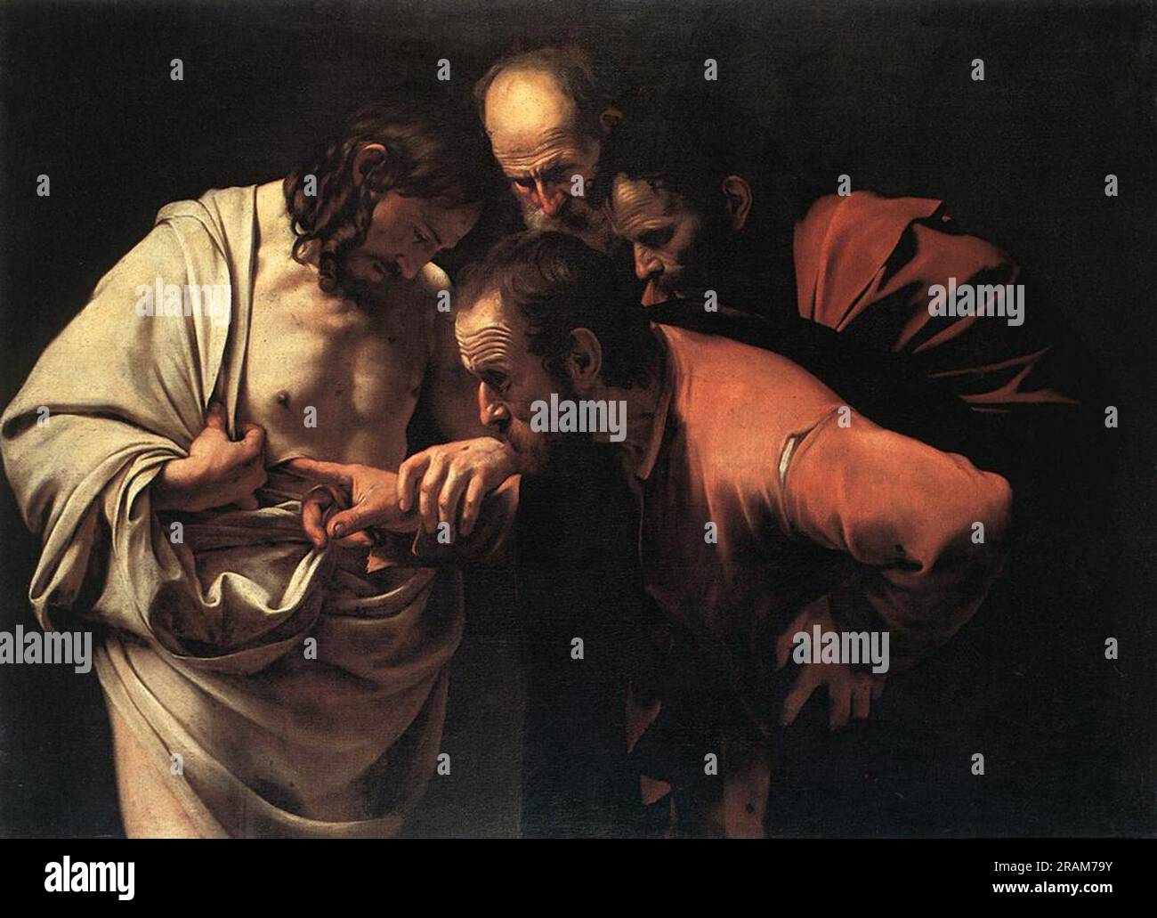 Incredulity of Saint Thomas 1602 by Caravaggio Stock Photo - Alamy