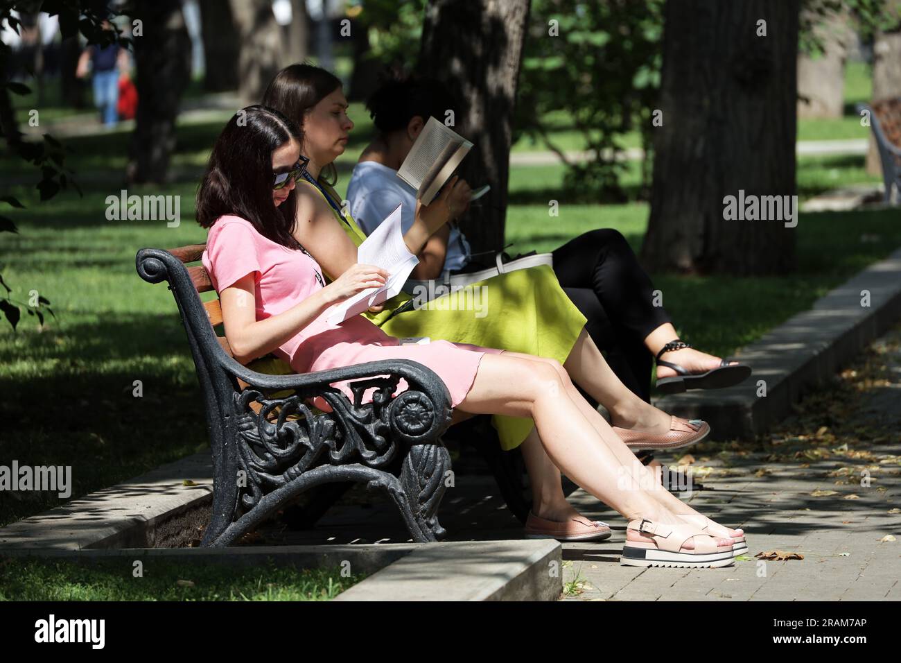 Book bench hi-res stock photography and images - Alamy
